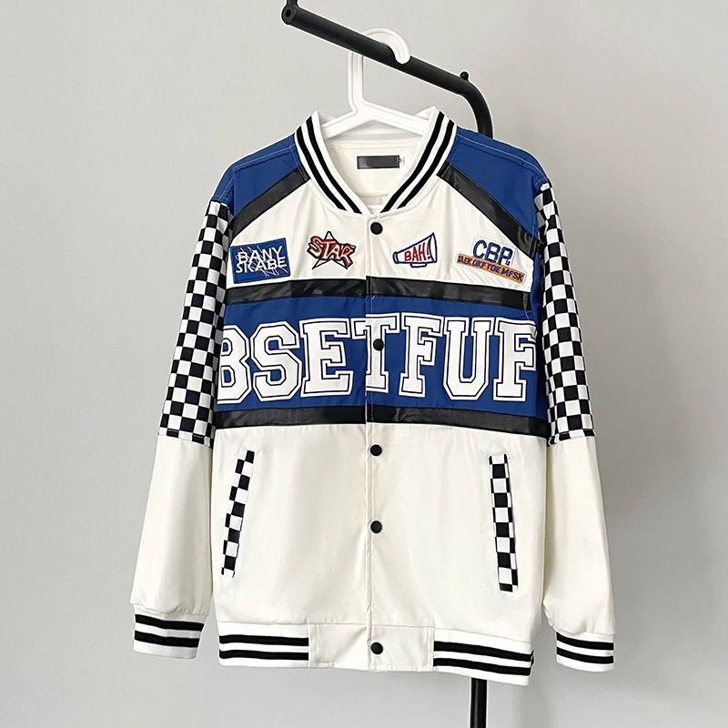 American Street Retro Flocking Jackets Coat Men's 2023 Spring New Hip ...