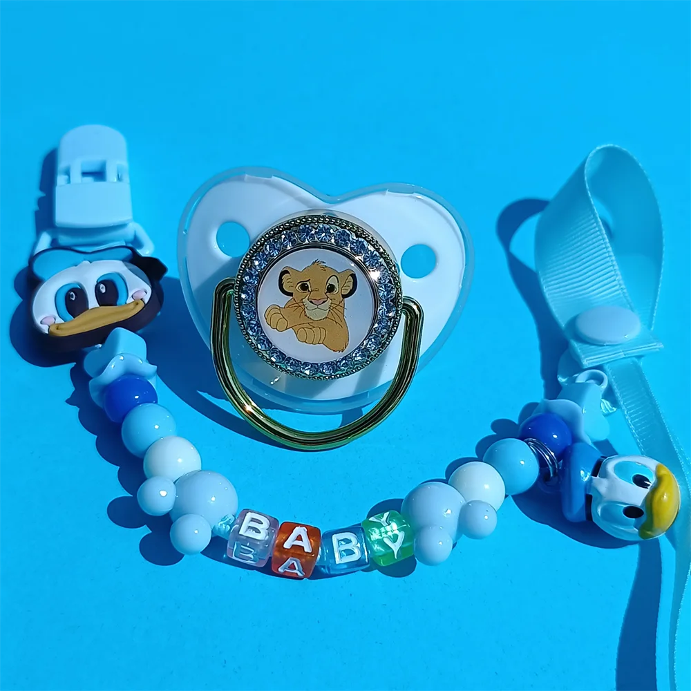 Disney Donald Duck Simba Silicone Baby Pacifiers Cartoon Shape Perle ...