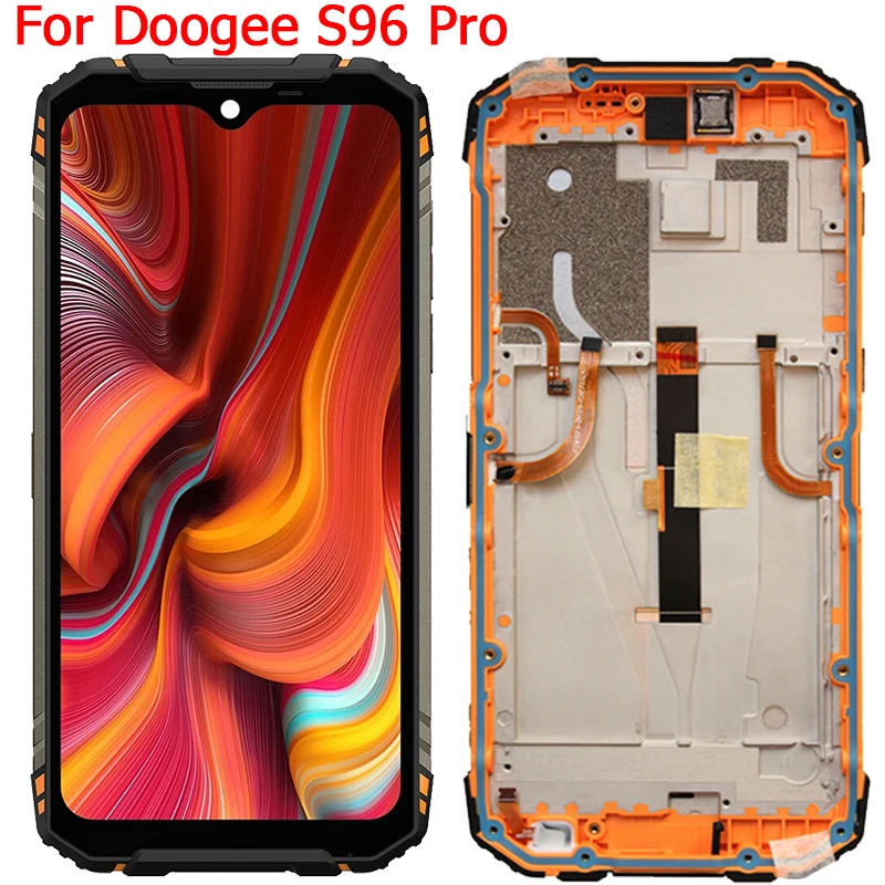 For Doogee S96 Pro LCD Display Touch Screen With Frame 6.22" Doogee S96 ...
