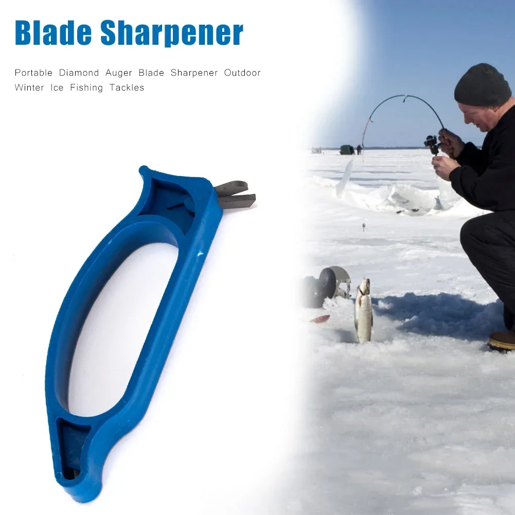 Ice Fishing Drill Winter Portable Diamond Spiral Auger Blade Ice ...