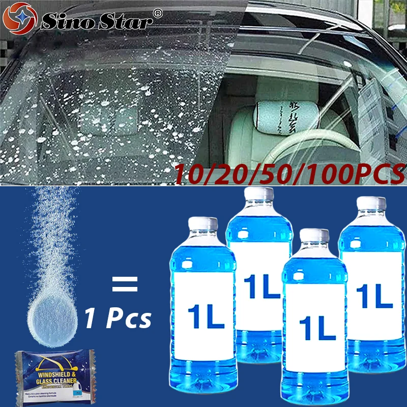 Car Windshield Washer Fluid Tablets Car Glass Solid Wiper Easy To Use ...