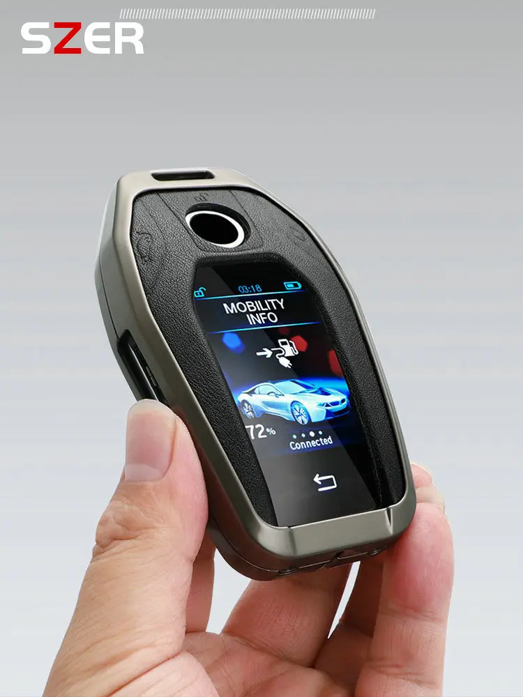Metal LED Display Car Key Case Cover For BMW 5 7 Series G12 G11 G30 G32 ...