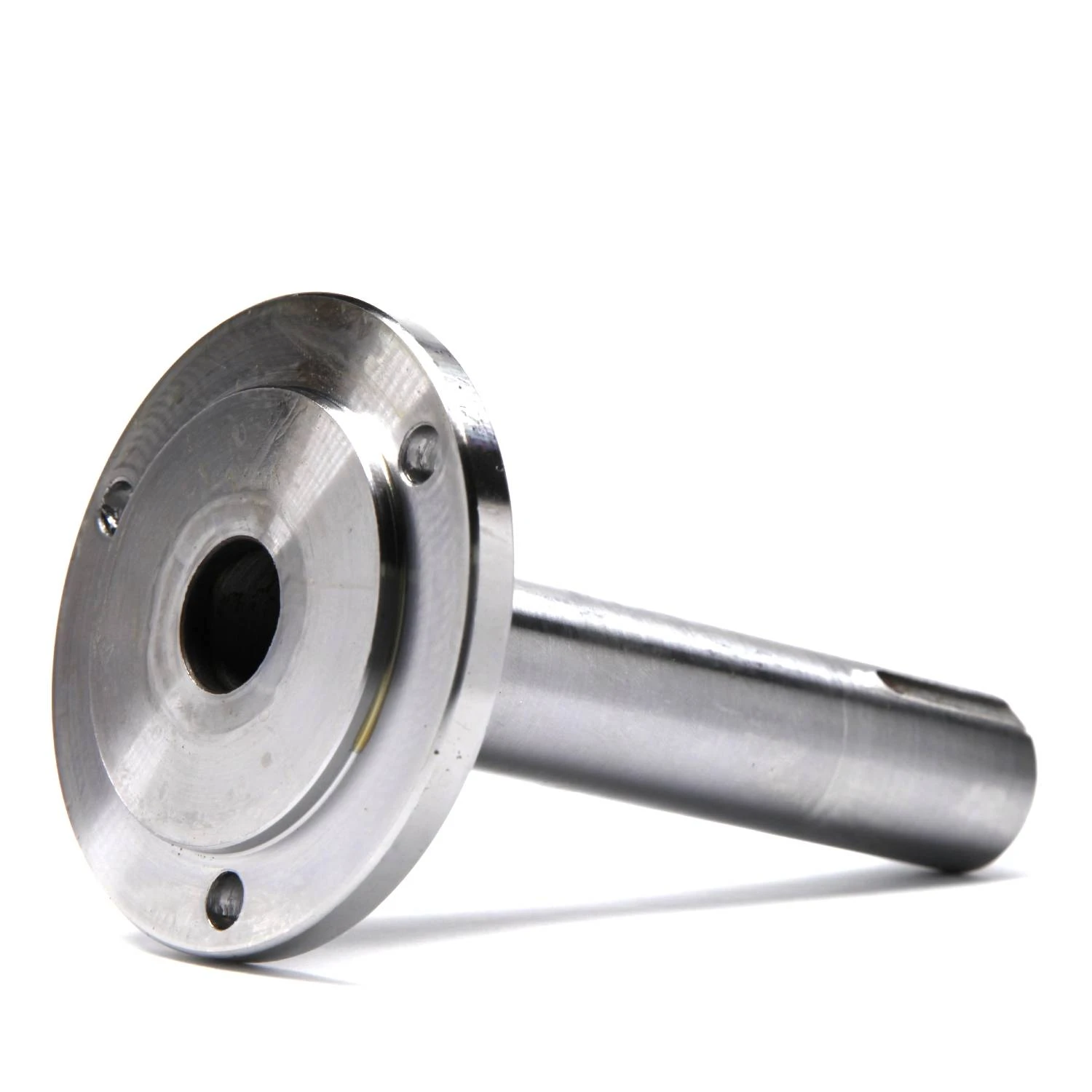 Lathe Headstock Spindle Shaft OD 25mm L 112mm Flange Back Base Plate ...