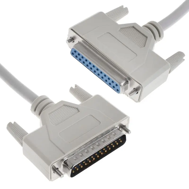 Printer Cable DB25 Male to Female 25 Pin Extension Line Parallel Port ...
