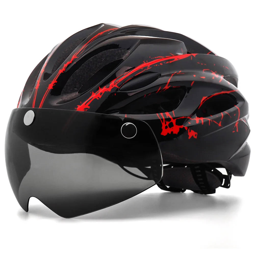 Cycling Protective Helmet, Adult Mountain Bike Helmet, Goggles Helmet ...