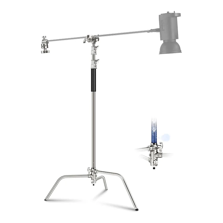 NEEWER C Stand with Boom Arm Professional 100% Stainless Steel Air ...
