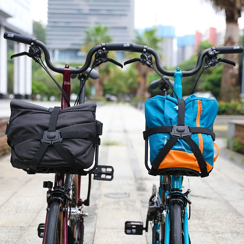 Folding-Bike-Front-Racks-Brompton-Bike-Bag-For-Small-Cloth-Row-Brompton ...