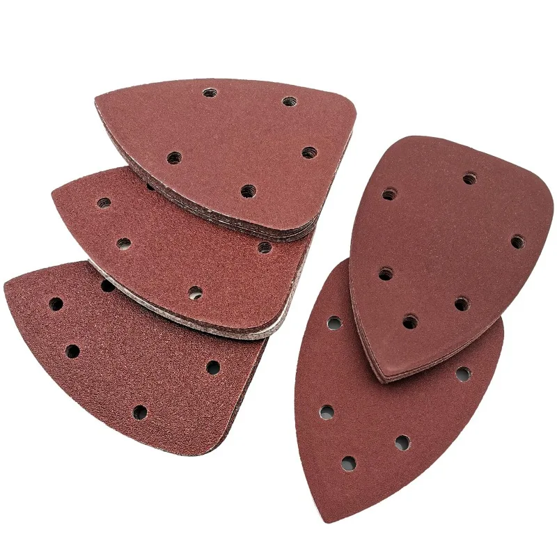 Triangle-Oscillating-Mouse-Sand-Paper-Hook-and-Loop-Sand-Paper-6-Holes ...