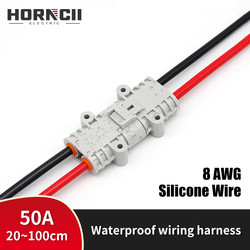 50A Waterproof Wiring Harness Parking Air Conditioner Cable 600V 8AWG ...