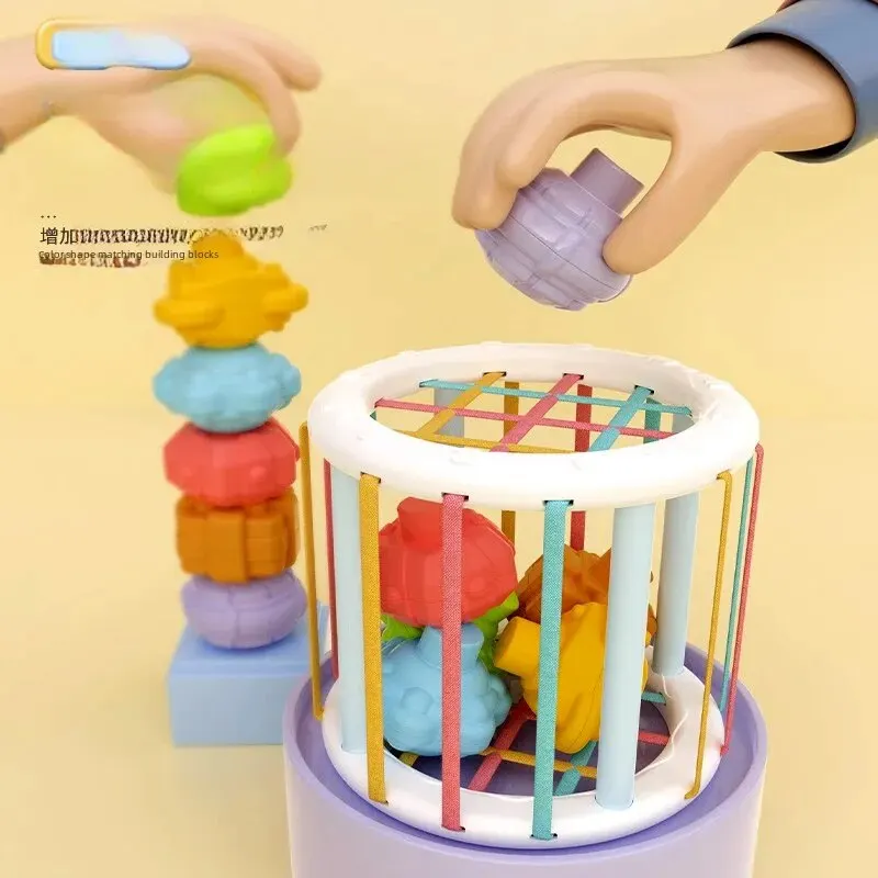 6-cavity-Rainbow-Capsule-Toy-Educational-Stacking-Fun-Baby-Cognitive ...