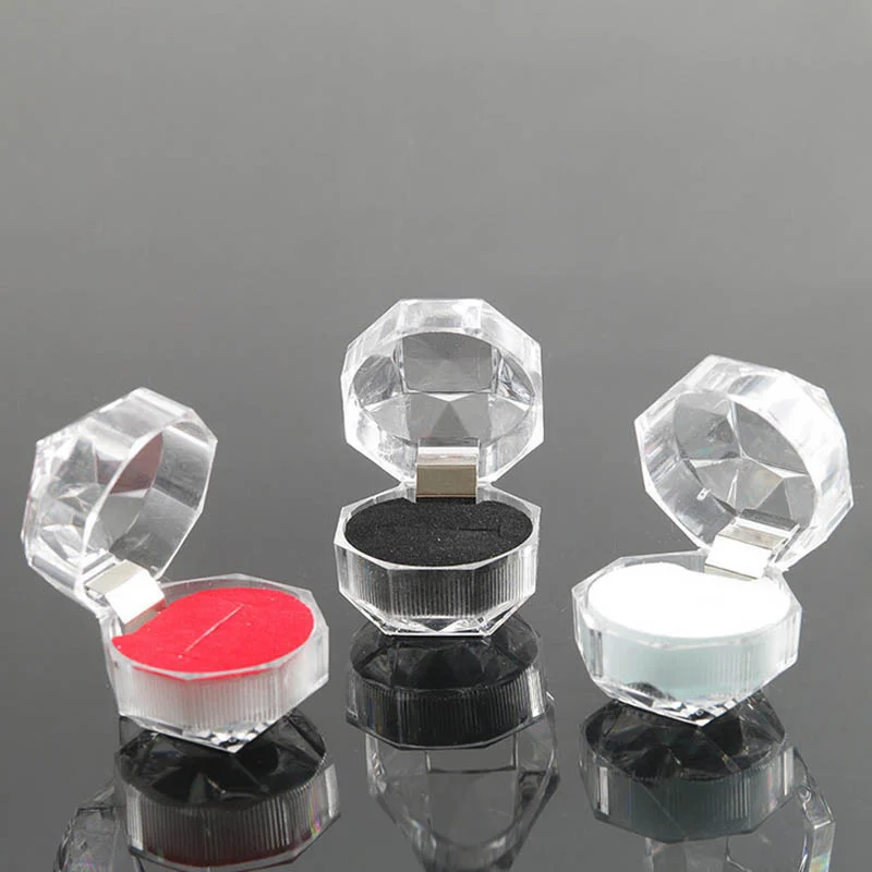 20PCS-Mini-Ring-Box-Plastic-Flip-Cover-Transparent-Octagonal-Jewelry ...