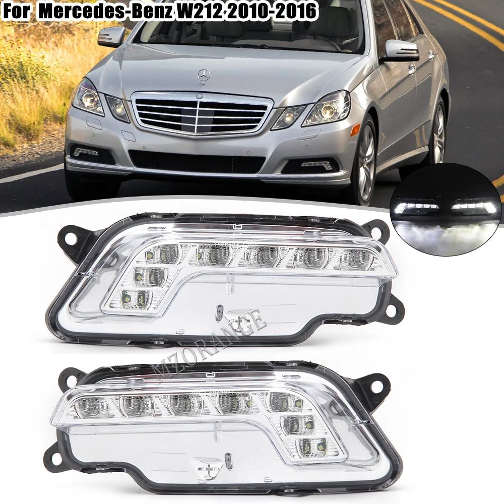 DRL-LED-Daytime-Running-Light-Foglights-for-Mercedes-Benz-W212-E250 ...