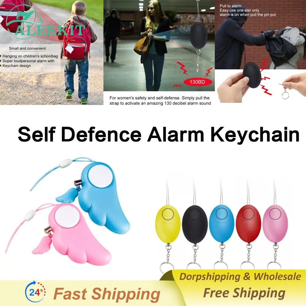 Self-Defence-Alarm-Keychain-Women-Personal-Protection-Alarm-Anti-Attack ...