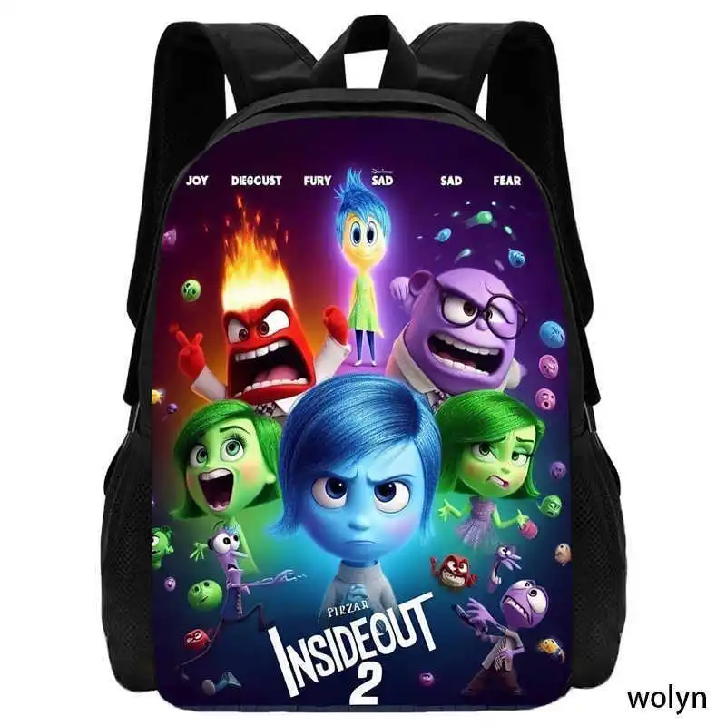 Nueva mochila de dibujos animados de Disney Inside Out 2, bolso de ...
