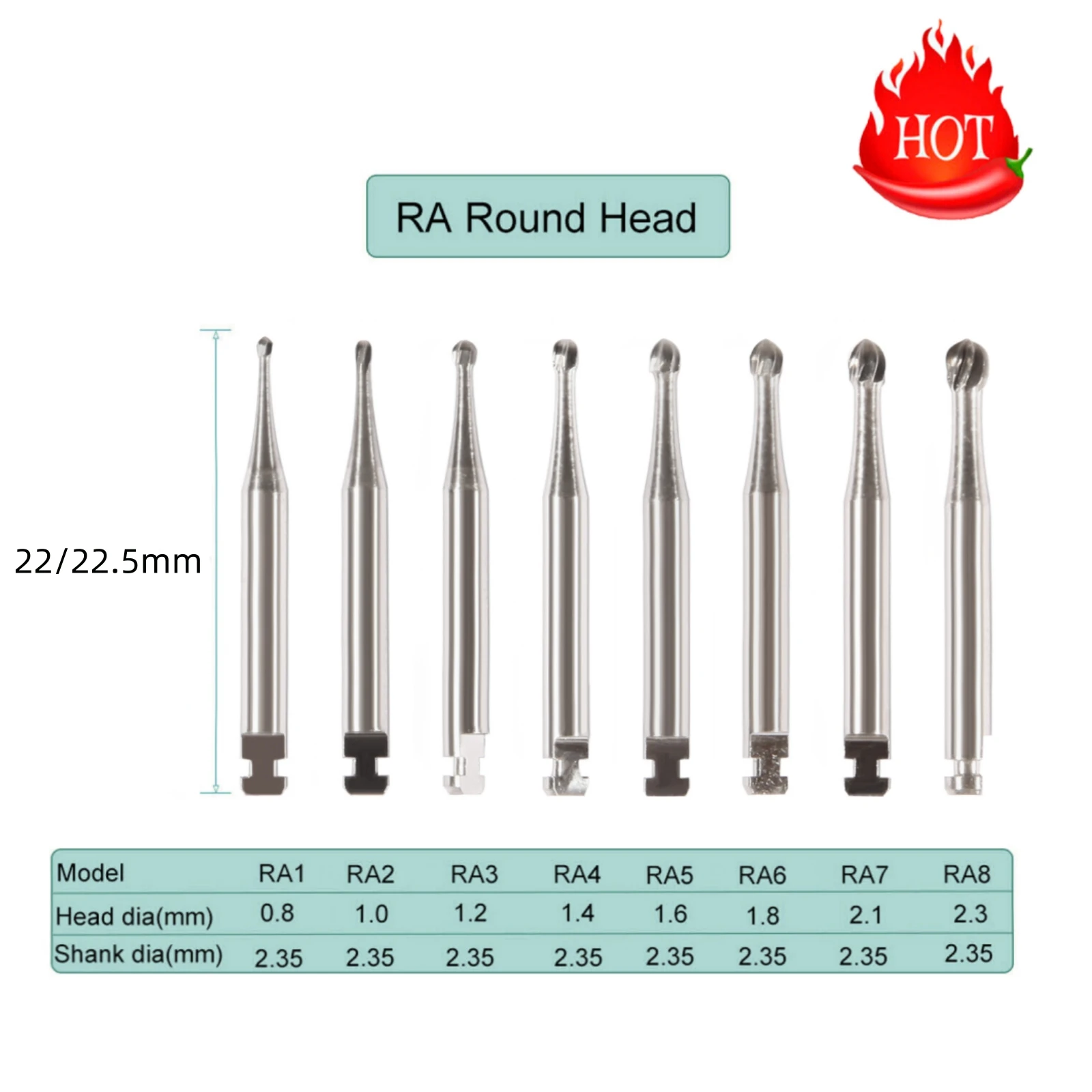 5-Pcs-Box-Dental-Tungsten-Steel-Carbide-Burs-Round-Head-RA-Latch-0-8-1 ...
