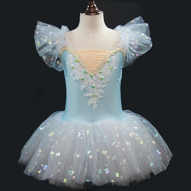 New Professional Ballet Tutu Girls White Platter Pancake Tutu Ballerina ...