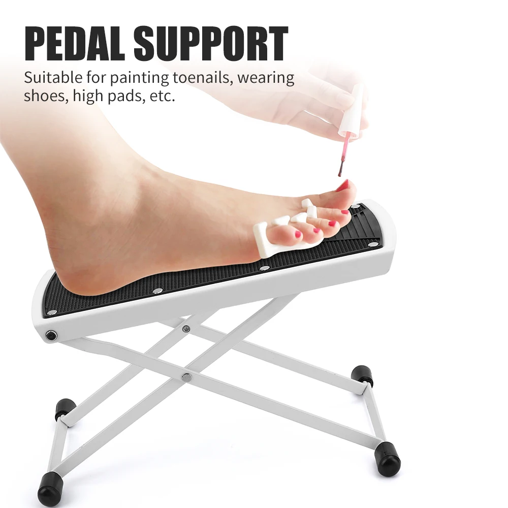Pedicure-Foot-Rest-Stand-Non-Slip-Home-Footrest-Adjustable-Sturdy ...