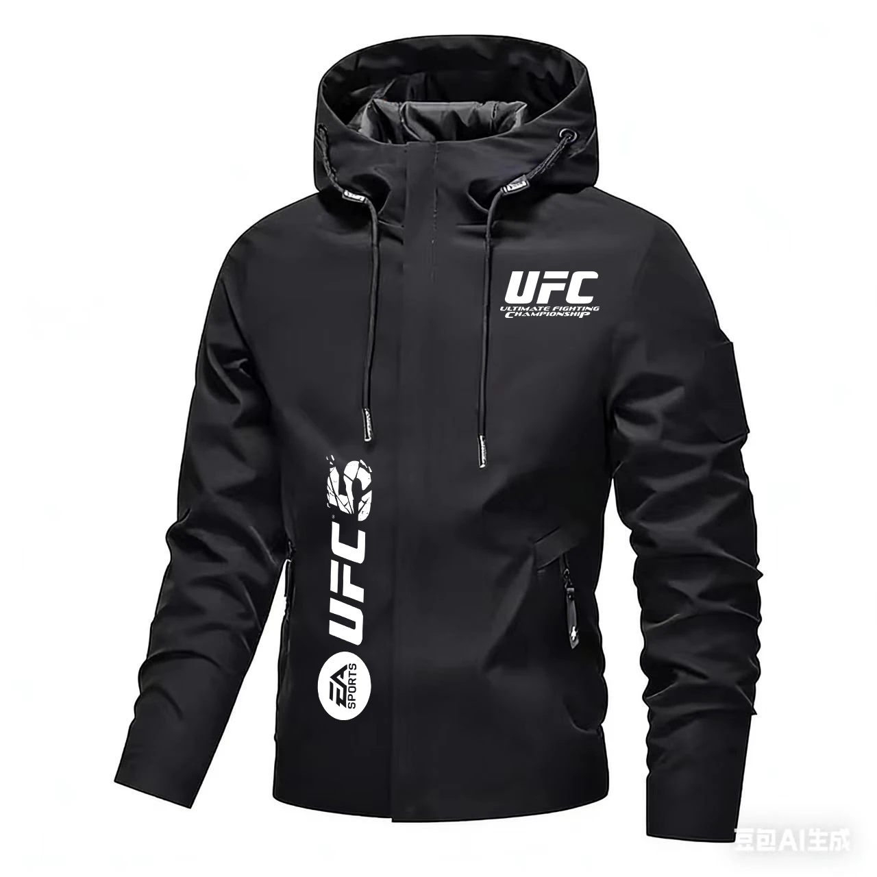 UFC Fighting Fan Hooded Jacket 2026 Autumn/Winter Collection, Unisex ...