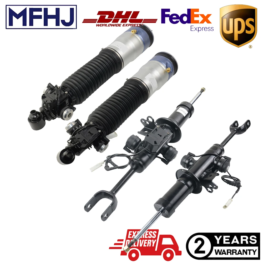 Front-Rear-L-R-Air-Suspension-Struts-w-EDC-For-BMW-7-Series-740i-750Li ...