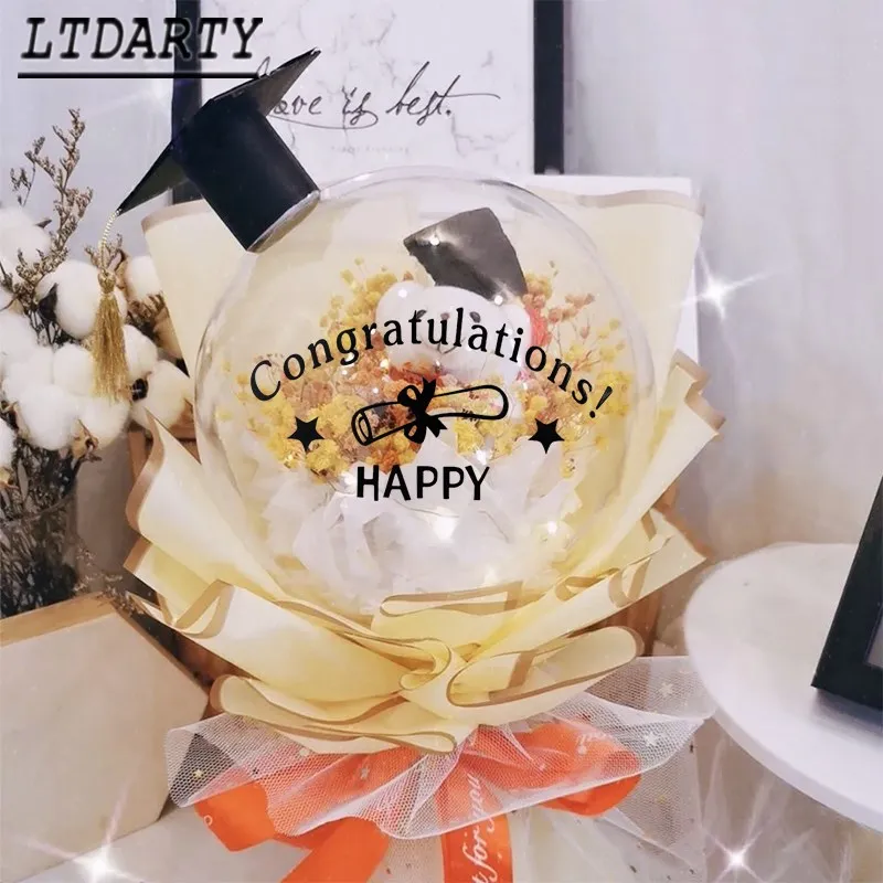 Graduation-BOBO-Balloon-Stickers-DIY-Transparent-Helium-Balloon-Decal ...