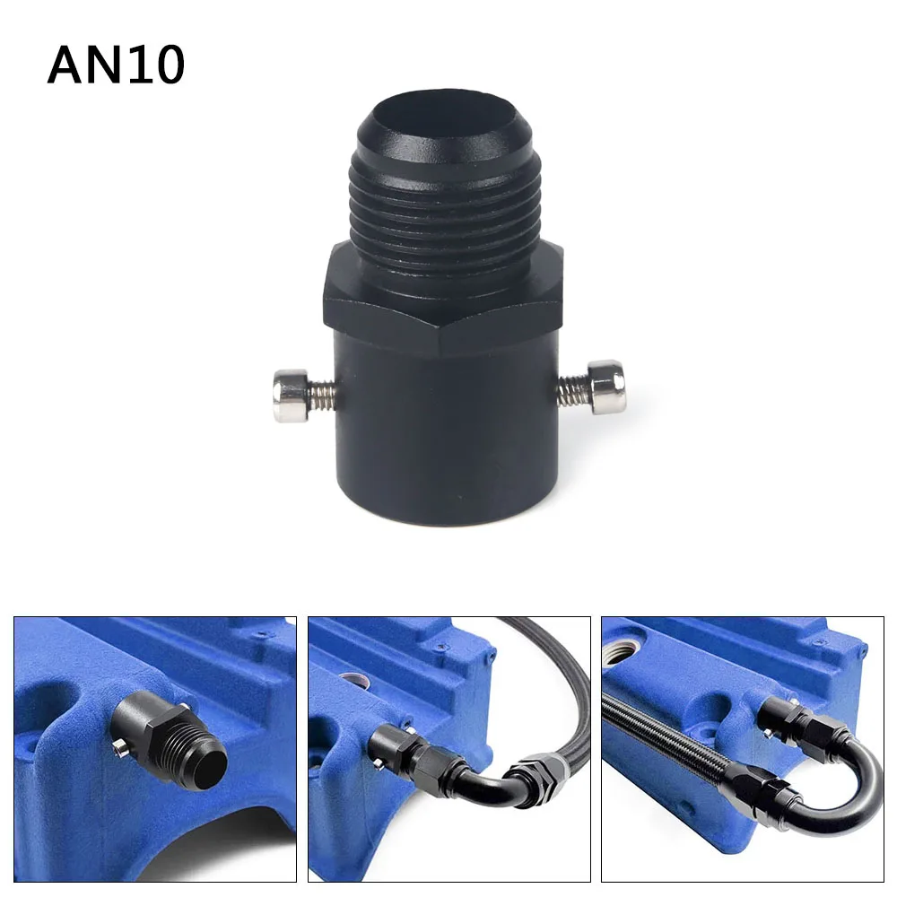 19mm AN10 Valve Cover Vent Outlet K-Swap Breather Fitting Adapter For ...