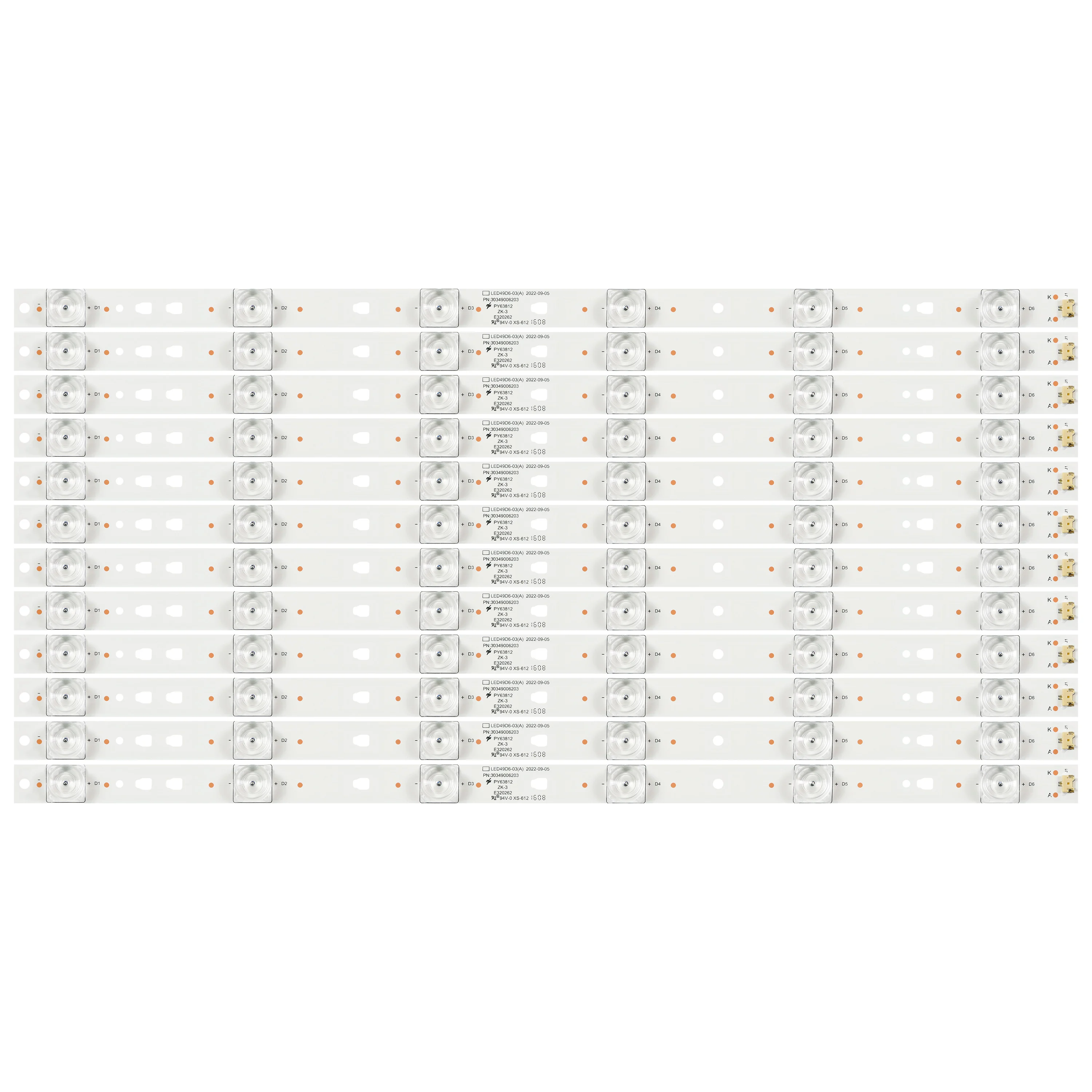LED Backlight strip 6LED for Haier FD4951A-LU G49Y LED49D6-03(A ...