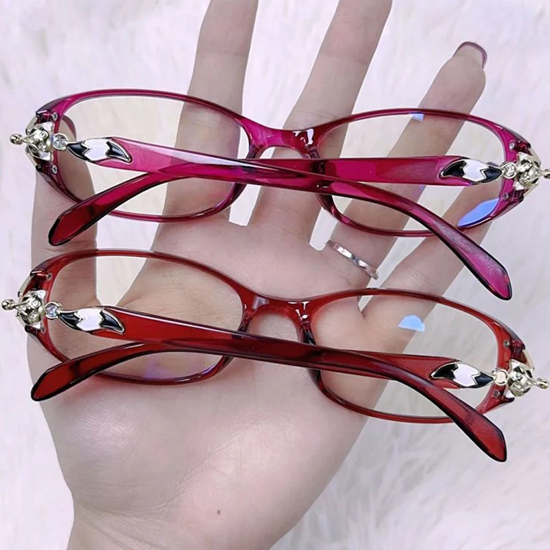 Retro-Square-Frame-Glasses-Women-Anti-Blue-Light-Eyewear-Optical ...