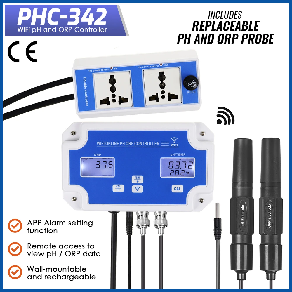 PH-ORP-Controller-with-Monitoring-and-Dosing-in-Water-Digital-pH-Meter ...