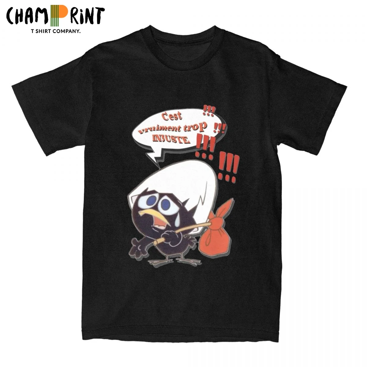 Calimero-Cartoon-Chicken-T-Shirt-for-Men-Cotton-Casual-T-Shirts-Round ...
