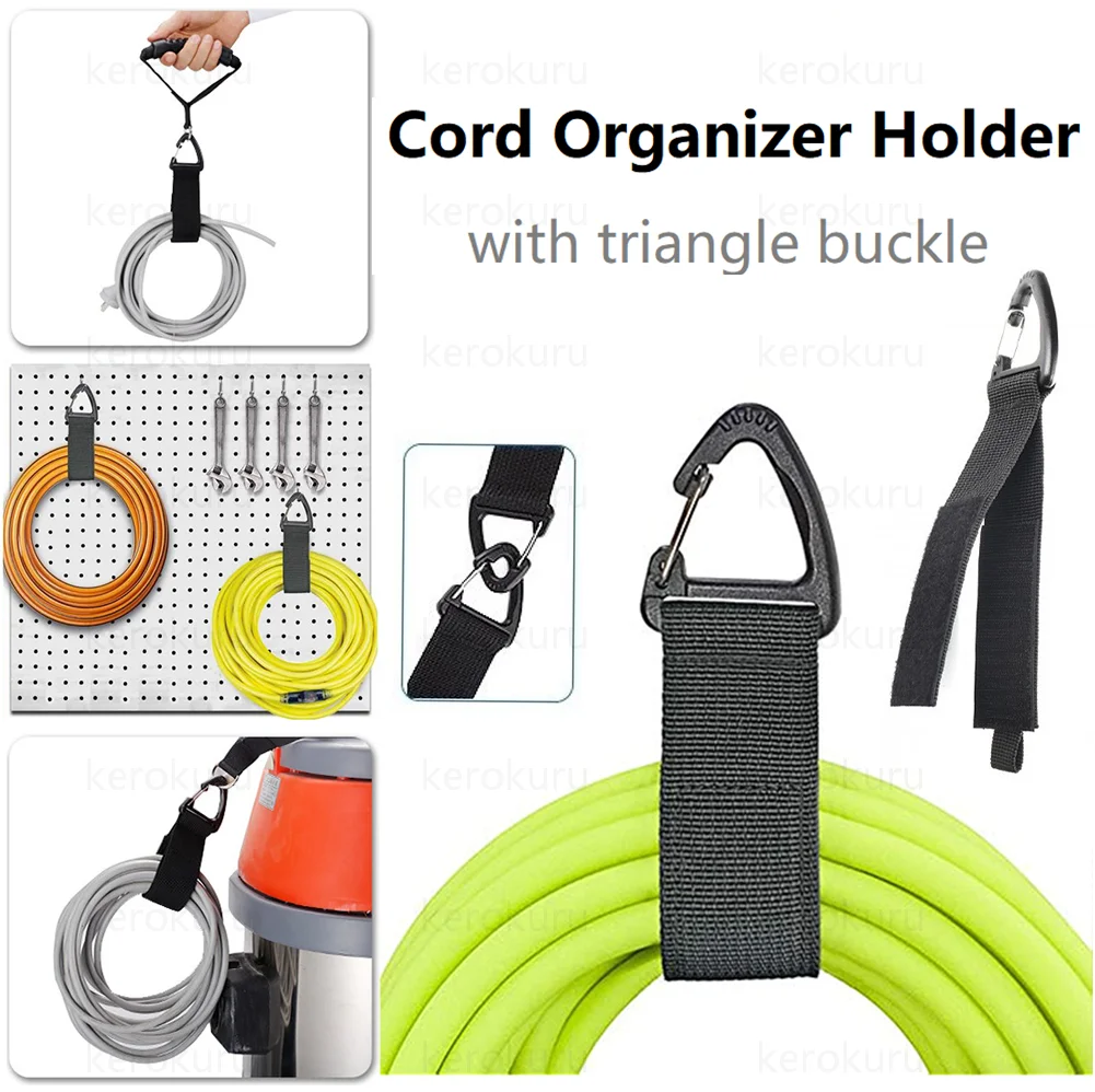 Cable Straps 1/2 Pack Extension Cord Organizer with Triangle Buckle for ...