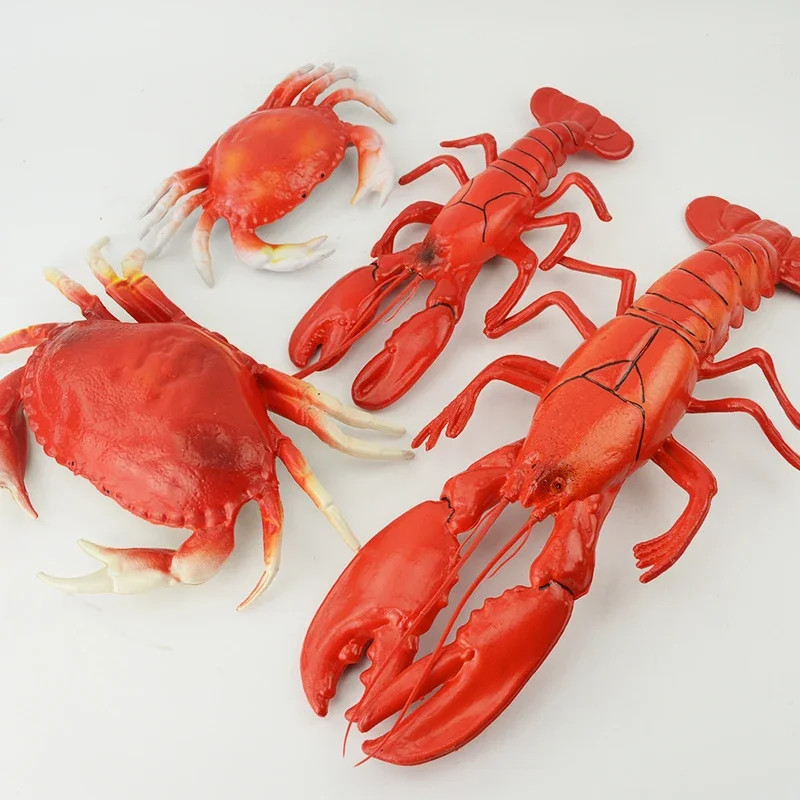 Simulation-Big-Crab-Lobster-River-Prawns-Sea-Cucumber-Fake-Seafood ...