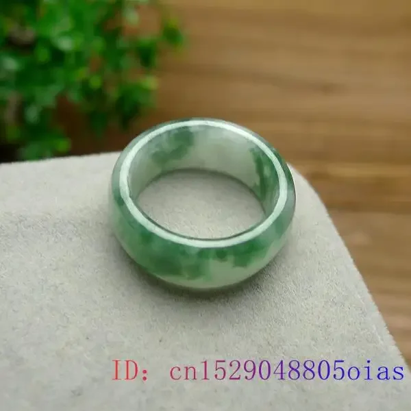 Anillo-de-Jade-verde-para-manualidades-amuleto-de-jade-ta-Natural-con ...