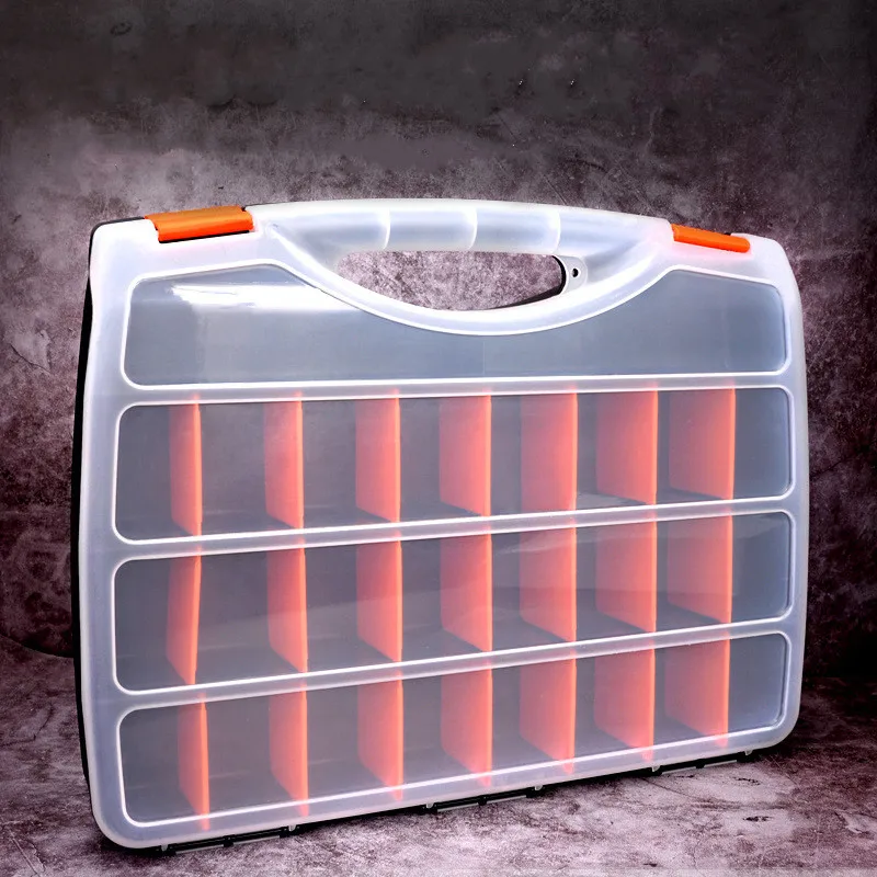 460x350x79mm-ABS-Plastic-Tool-Box-Screw-Storage-Box-Grids-Portable ...