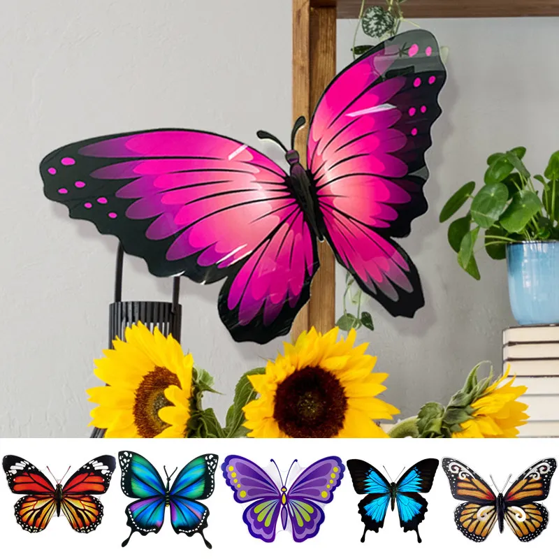 Big 3D Butterfly Summer Outdoor Garden Decor Large Butterflies Wall ...