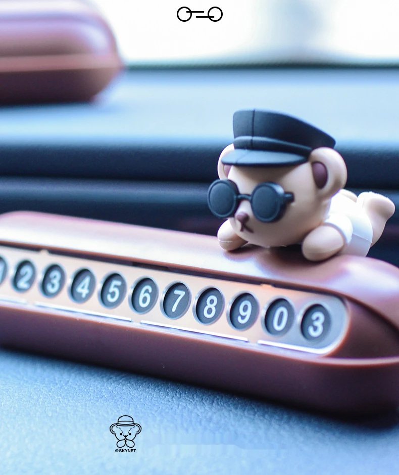 Teddy-Bear-Car-Temporary-Parking-Sign-Cute-Cartoon-Can-Hide-Mobile ...