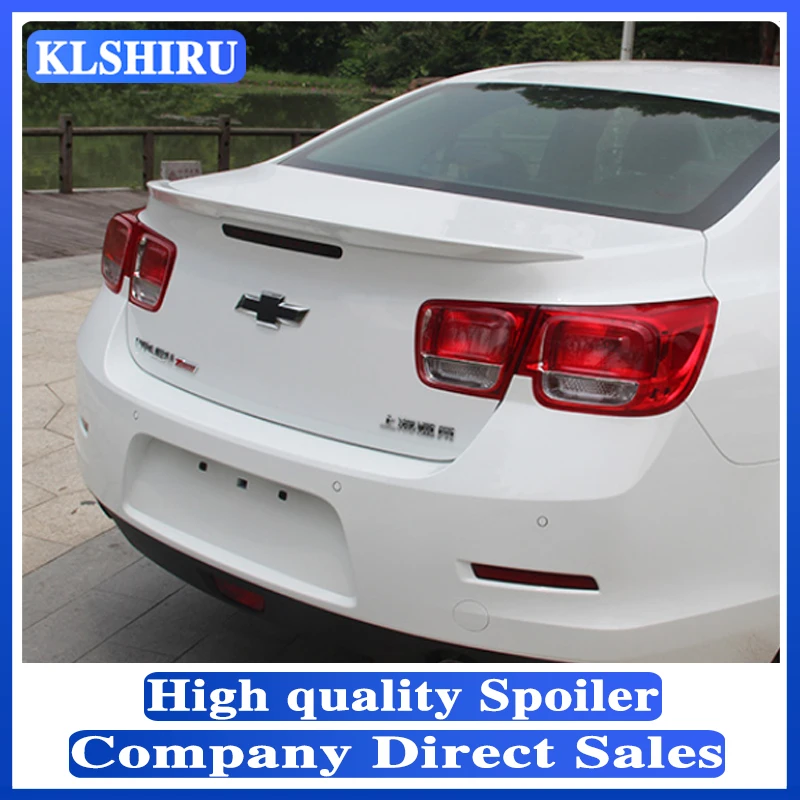 For Malibu Spoiler ABS Material Car Rear Wing Primer Color Malibu Rear ...