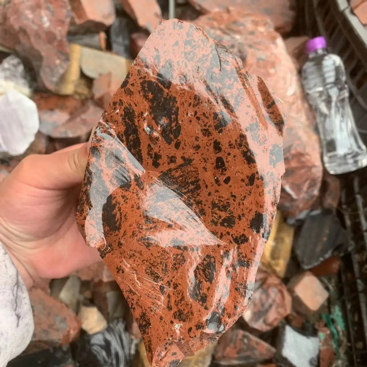 Orange Obsidian Rock