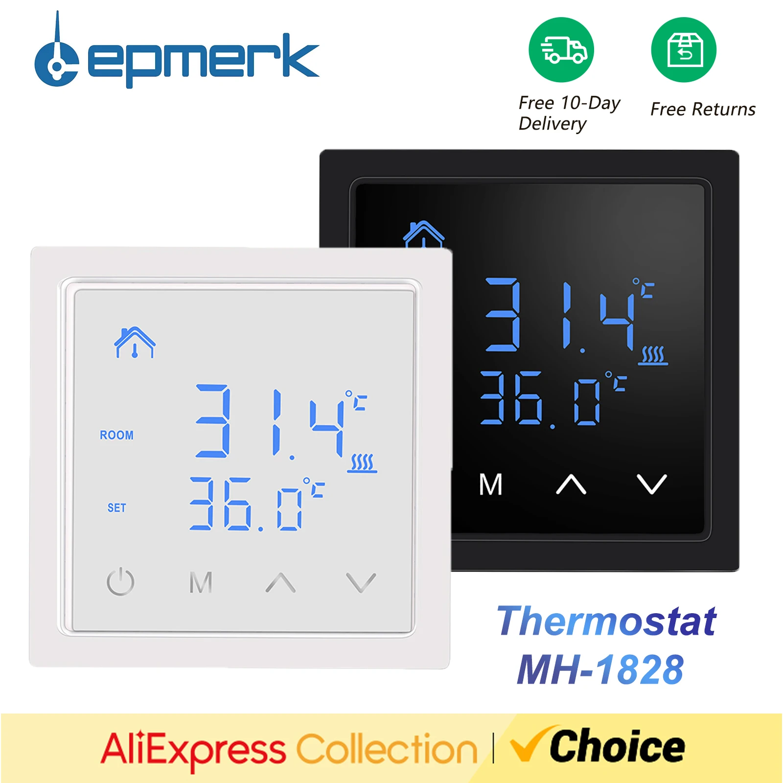Smart-Thermostat-16A-Floor-Heating-Temperature-Controller-with-LED ...