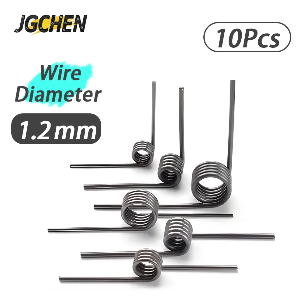 10 Pcs 1.2mm V Type Torsion Spring Wire Torsiona Spring 6-12mm Outside ...
