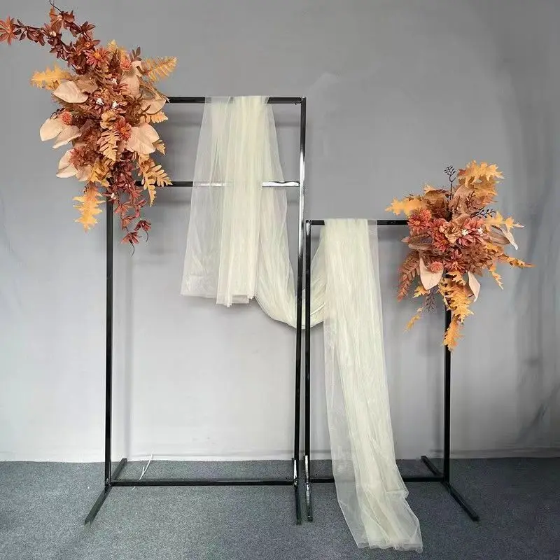 2PCS-Wedding-Aisle-Sign-Flower-Welcome-Prop-Banner-Display-Stand-Party ...