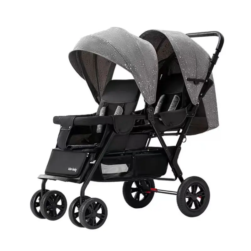 Twin Baby-Child Double Stroller Pram Buggy – MiN Biz Express