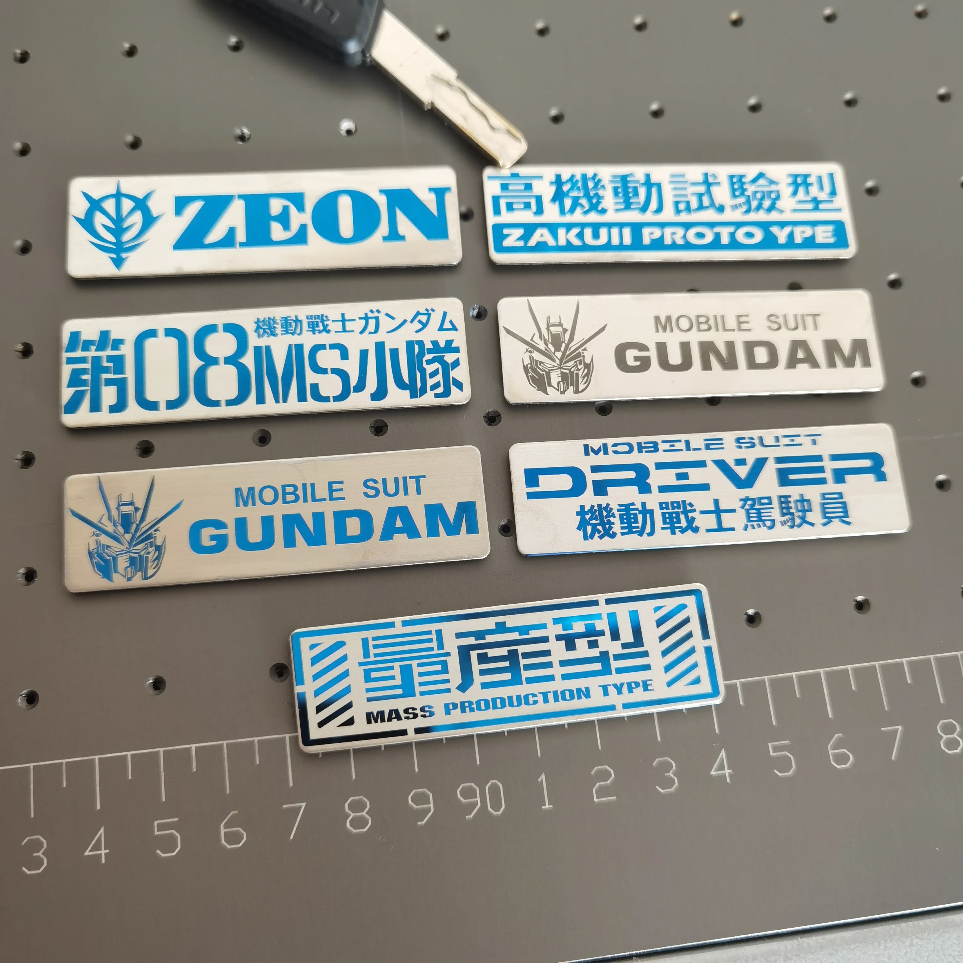Custom-Made-70mmx20mm-customize-Stainless-Steel-stickers-for-Motor ...