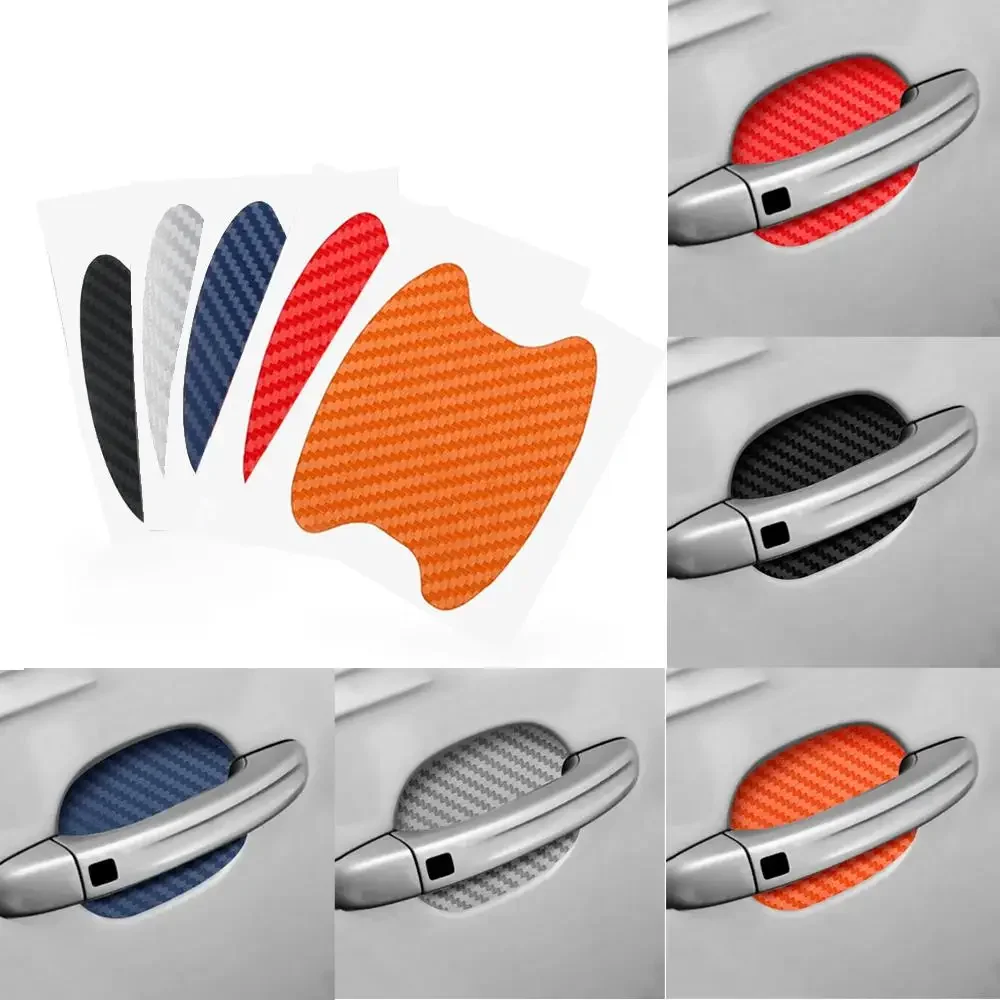 4Pcs-1Set-3D-Car-Door-Sticker-Carbon-Fiber-Scratches-Resistant-Cover ...