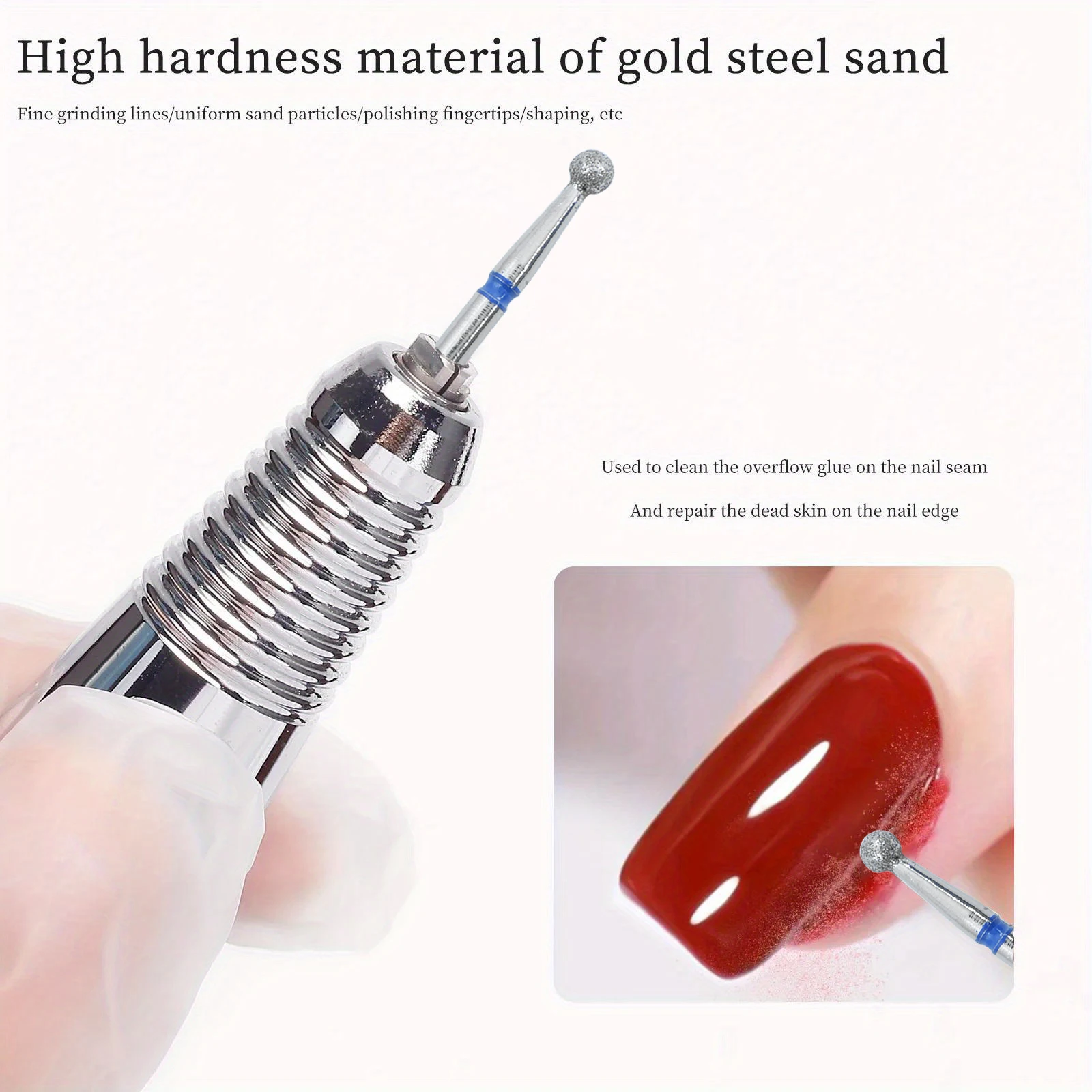 10pcs 3/32" Diamond Grinding Bur Drill Bits Dental Polishing Burs Nails ...