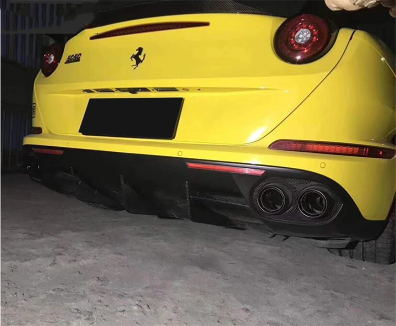 For Ferrari California T 2015-No REAL Carbon Fiber Front Lip Splitters ...