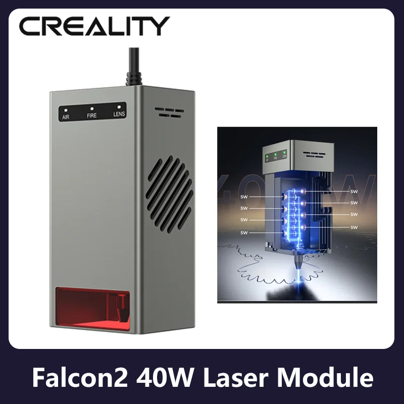 CREALITY 40W Optical Power Laser Head Built-in Lens Monitoring Module ...