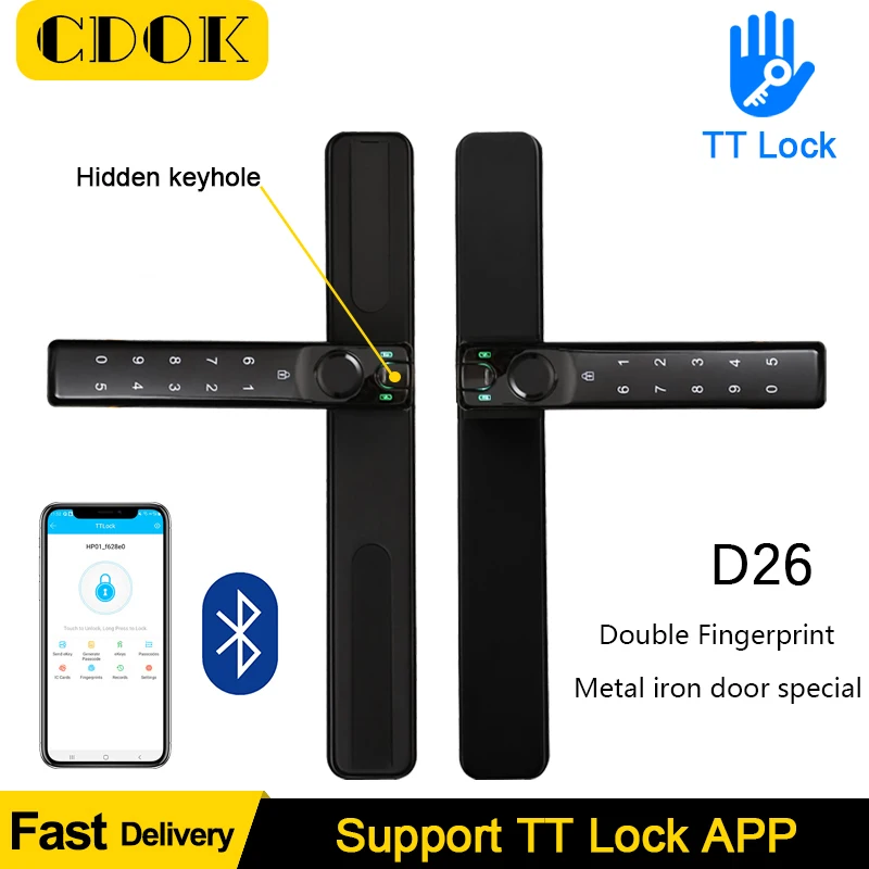 CDOK-D26-Double-side-Fingerprint-Smart-Door-Lock-TT-Lock-with-Double ...