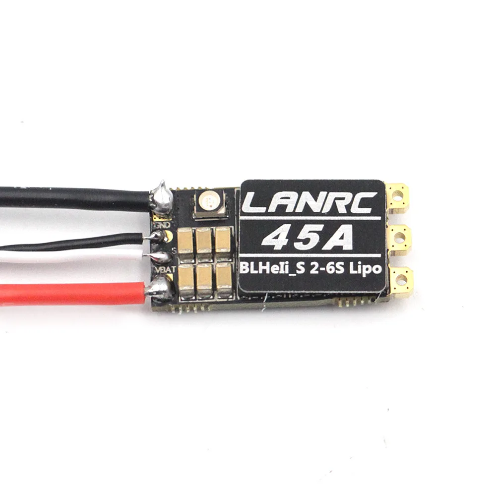 LANRC 45A 35A BLHeli_S ESC 2-6S Lipo 브러시리스 전자 거버너, LED 조명 지원 DSHOT125 ...