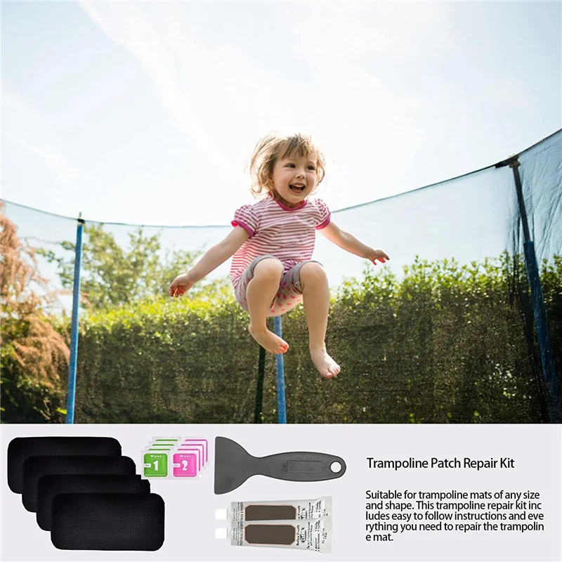 YHOLI-Trampoline Patch Repair Kit Repair Trampoline Mat Tear Or Hole ...