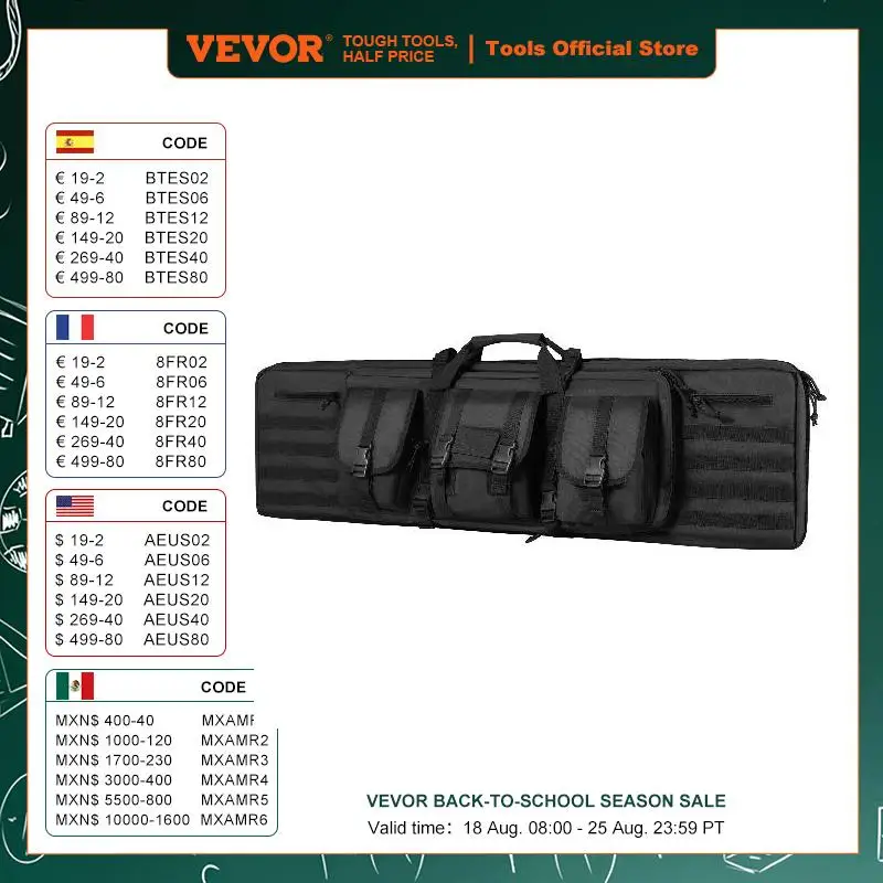 VEVOR-Rifle-Bag-42-inch-Tactical-Double-Long-Gun-Bag-Soft-Rifle-Case ...
